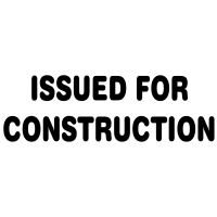 Issued for Construction Stamp, 1" x 3" - Corp Connect